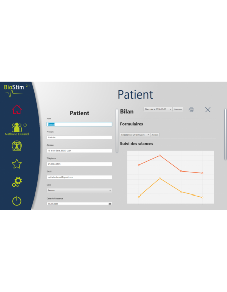 Biostim 2.1+ Electroestimulación, Biofeedback EMG y Presión.